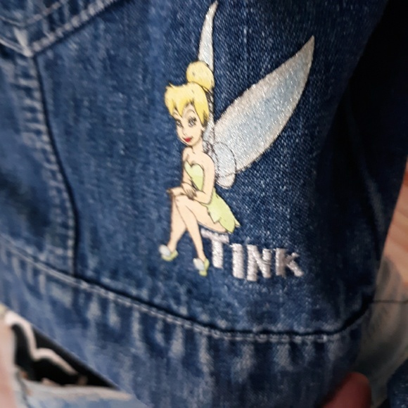 Disney | Jackets & Coats | Hp Disney Tinkerbell Girls Cropped Jean ...